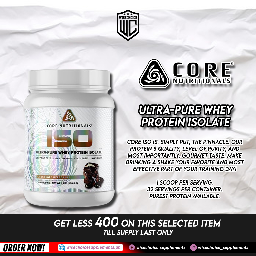 CORE NUTRITIONALS WHEY PROTEIN ISOLATE 2 LBS – Whey Protein Supplements ...