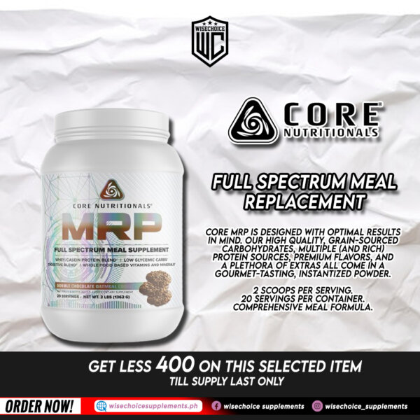 CORE NUTRITIONALS MRP MEAL REPLACEMENT 3 LBS – Whey Protein Supplements ...