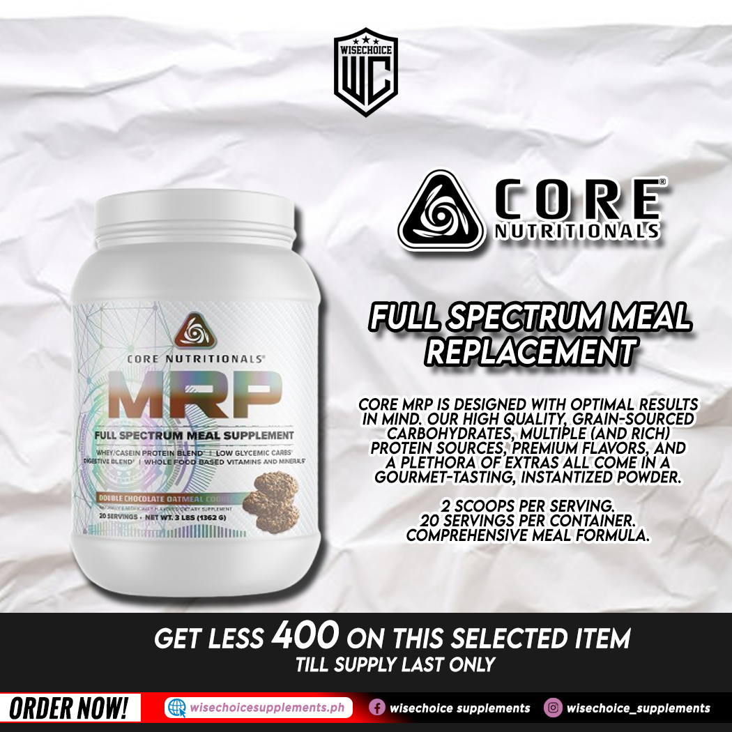 CORE NUTRITIONALS MRP MEAL REPLACEMENT 3 LBS – Whey Protein Supplements ...