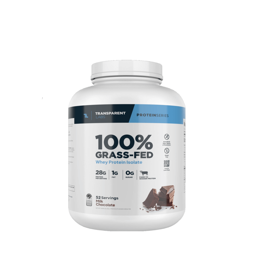 TRANSPARENT LABS 100% GRASS-FED WHEY PROTEIN ISOLATE 4 LBS – Whey ...