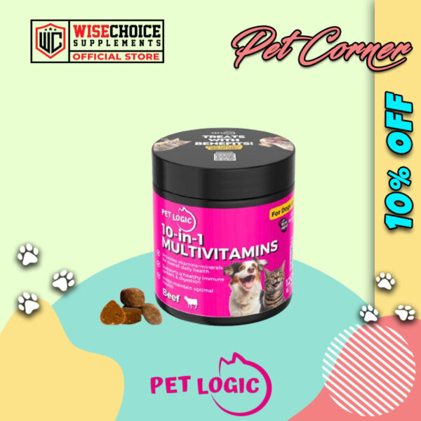 PET LOGIC 10 IN 1 Multivitamins 240 Grams Beef – Whey Protein ...